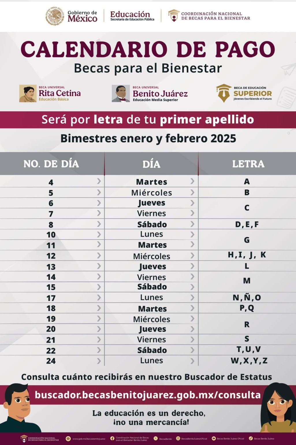 Este Es El Calendario Oficial De Pagos De Las Becas Benito Juárez 2025 ... Este Es El Calendario Oficial De Pagos De Las Becas Benito Juárez 2025 ...
